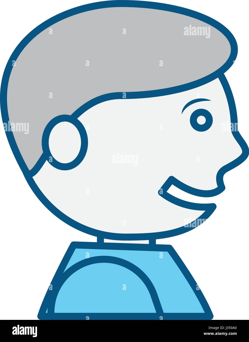 Happy man face cartoon Stock Vector Image & Art - Alamy