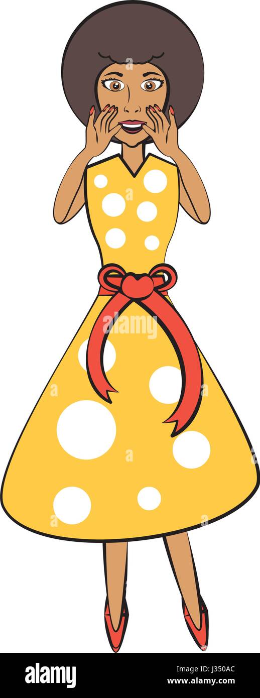 Vintage woman cartoon Stock Vector Image & Art - Alamy