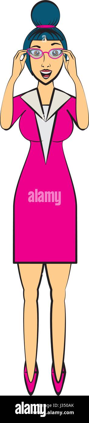 Vintage woman cartoon Stock Vector Image & Art - Alamy