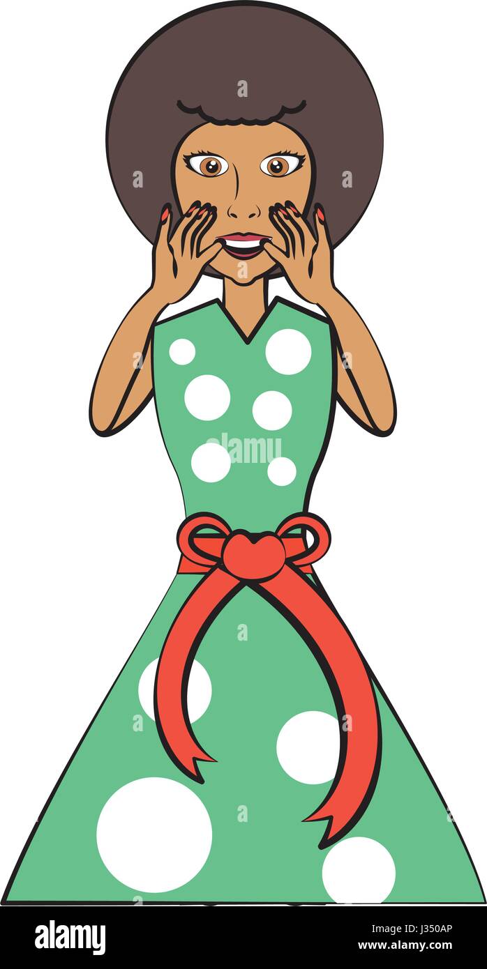 Vintage woman cartoon Stock Vector Image & Art - Alamy