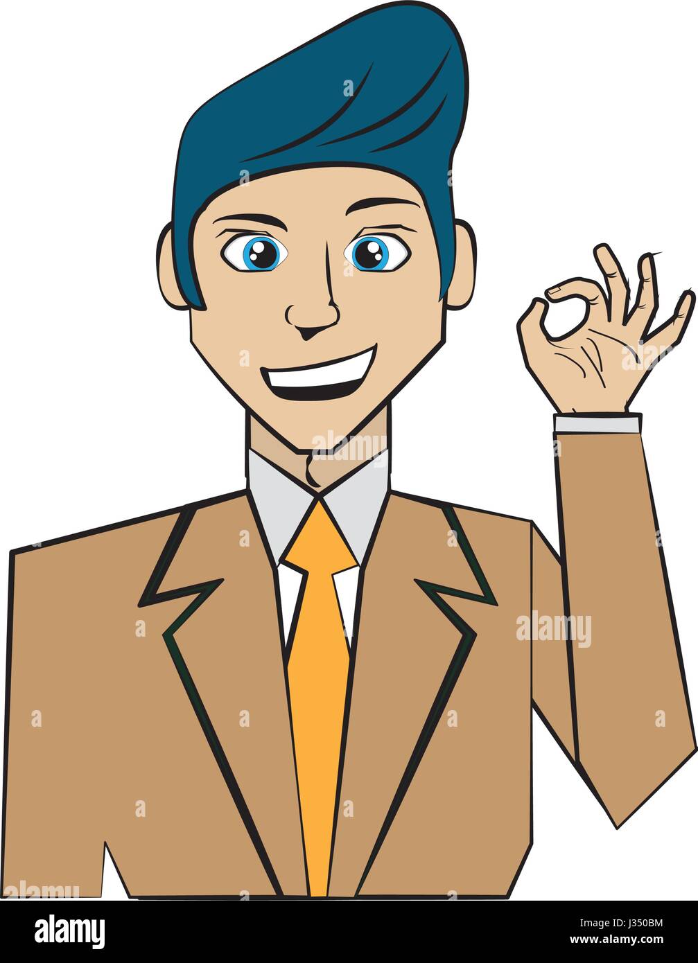 Elegant man cartoon Stock Vector Image & Art - Alamy