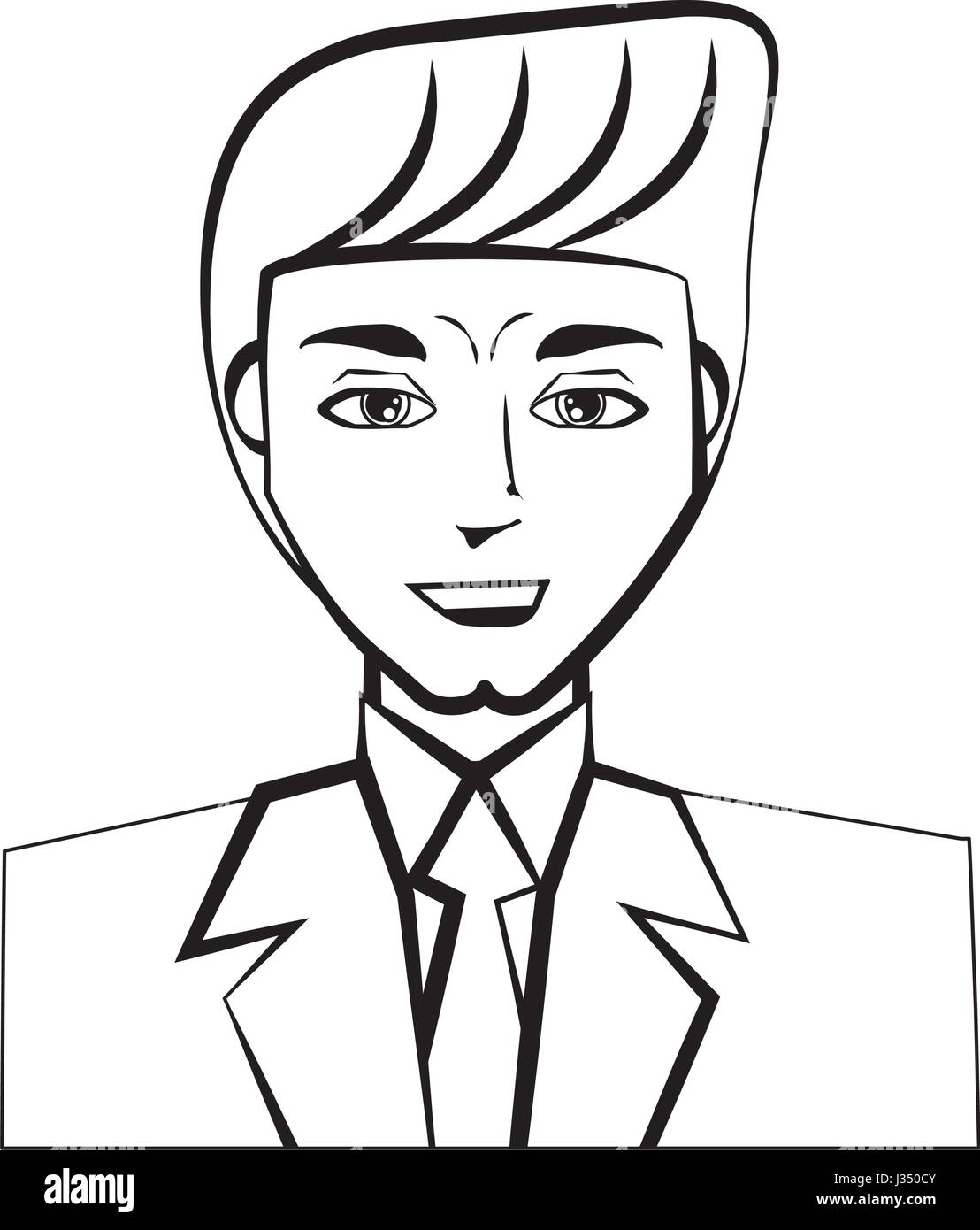 Elegant man cartoon Stock Vector Image & Art - Alamy