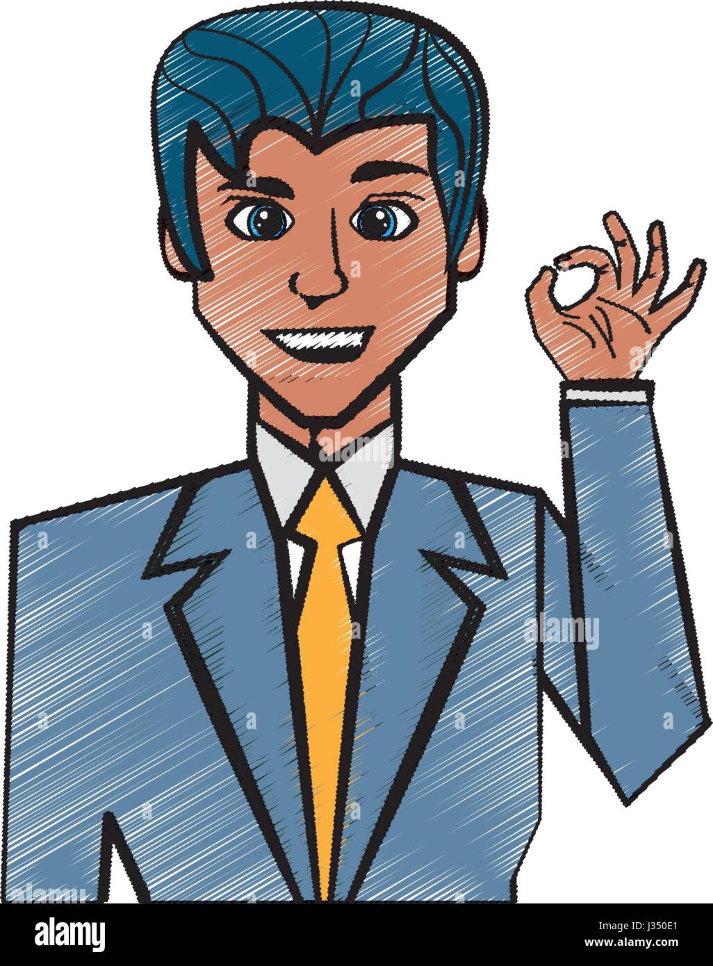 Elegant man cartoon Stock Vector Image & Art - Alamy