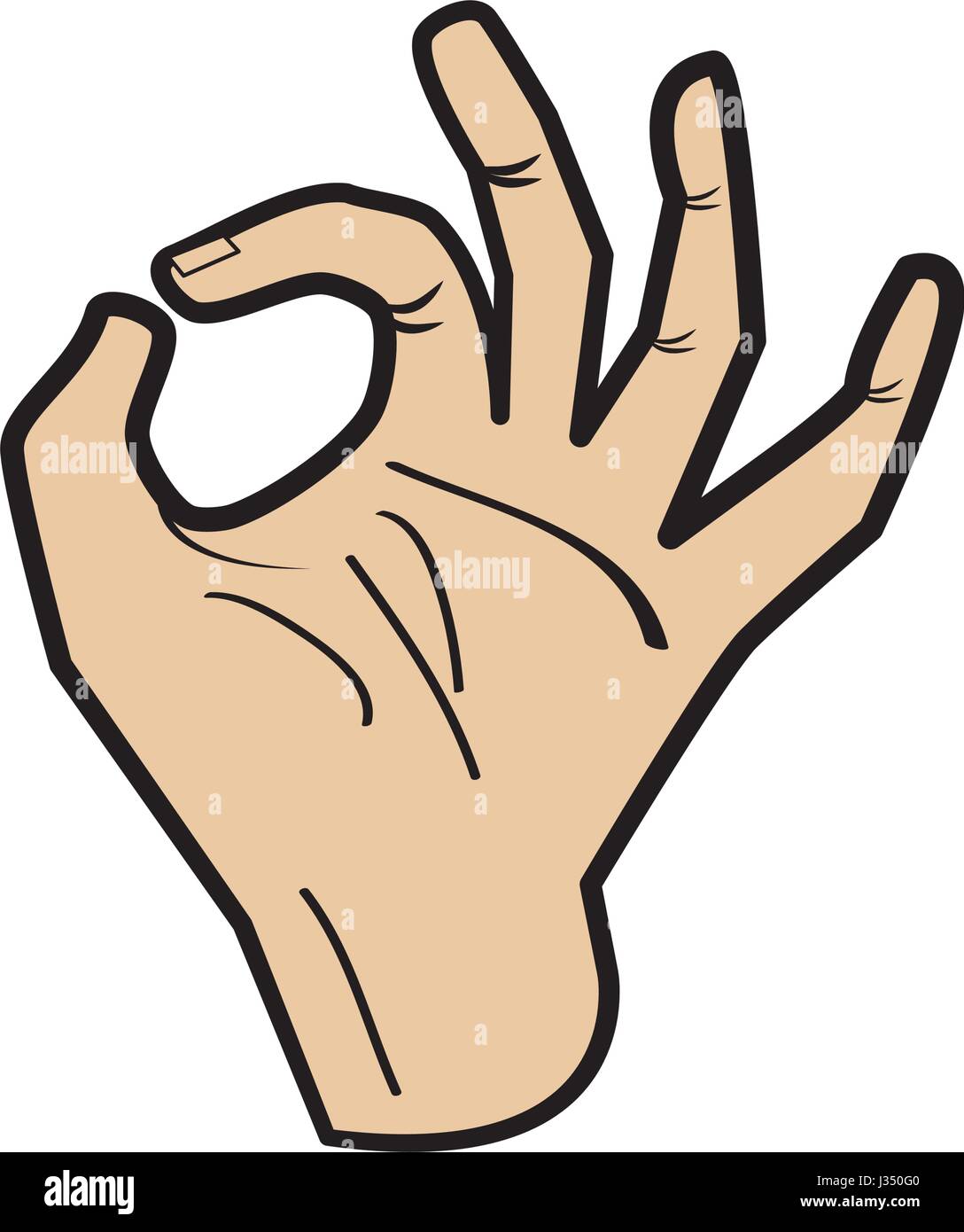 Hand ok symbol Stock Vector Image & Art - Alamy