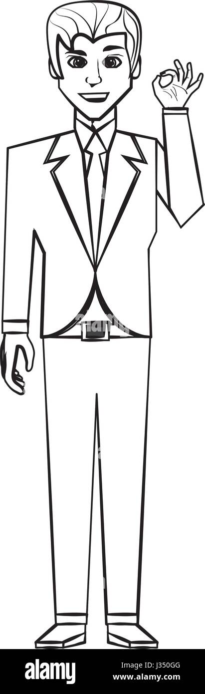 Elegant man cartoon Stock Vector Image & Art - Alamy