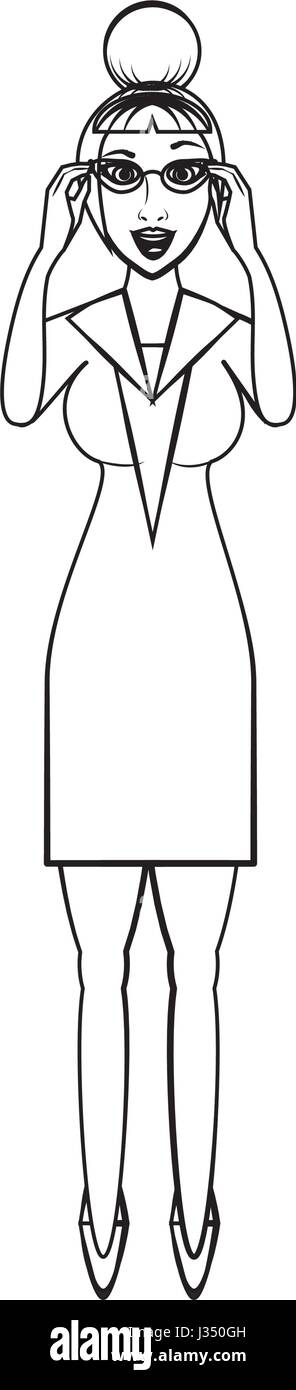 Vintage woman cartoon Stock Vector Image & Art - Alamy