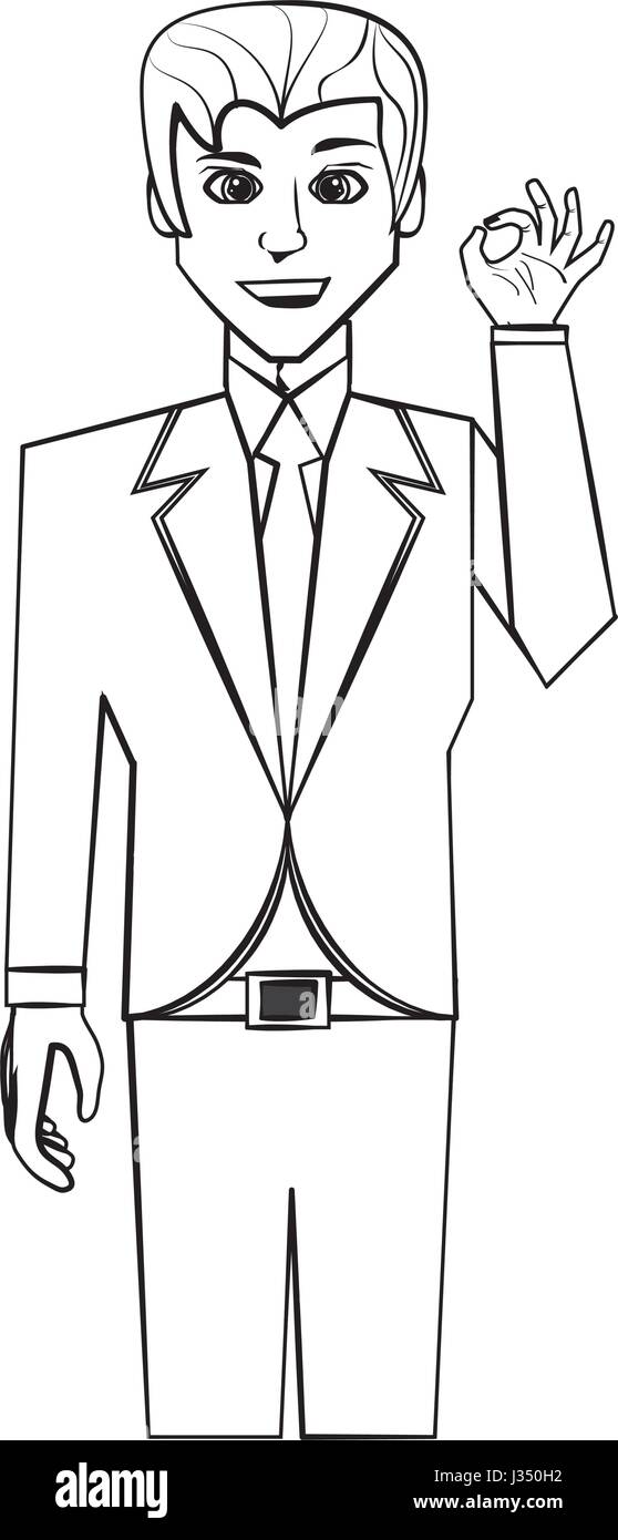 Elegant man cartoon Stock Vector Image & Art - Alamy