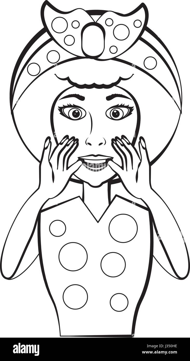 Vintage woman cartoon Stock Vector Image & Art - Alamy