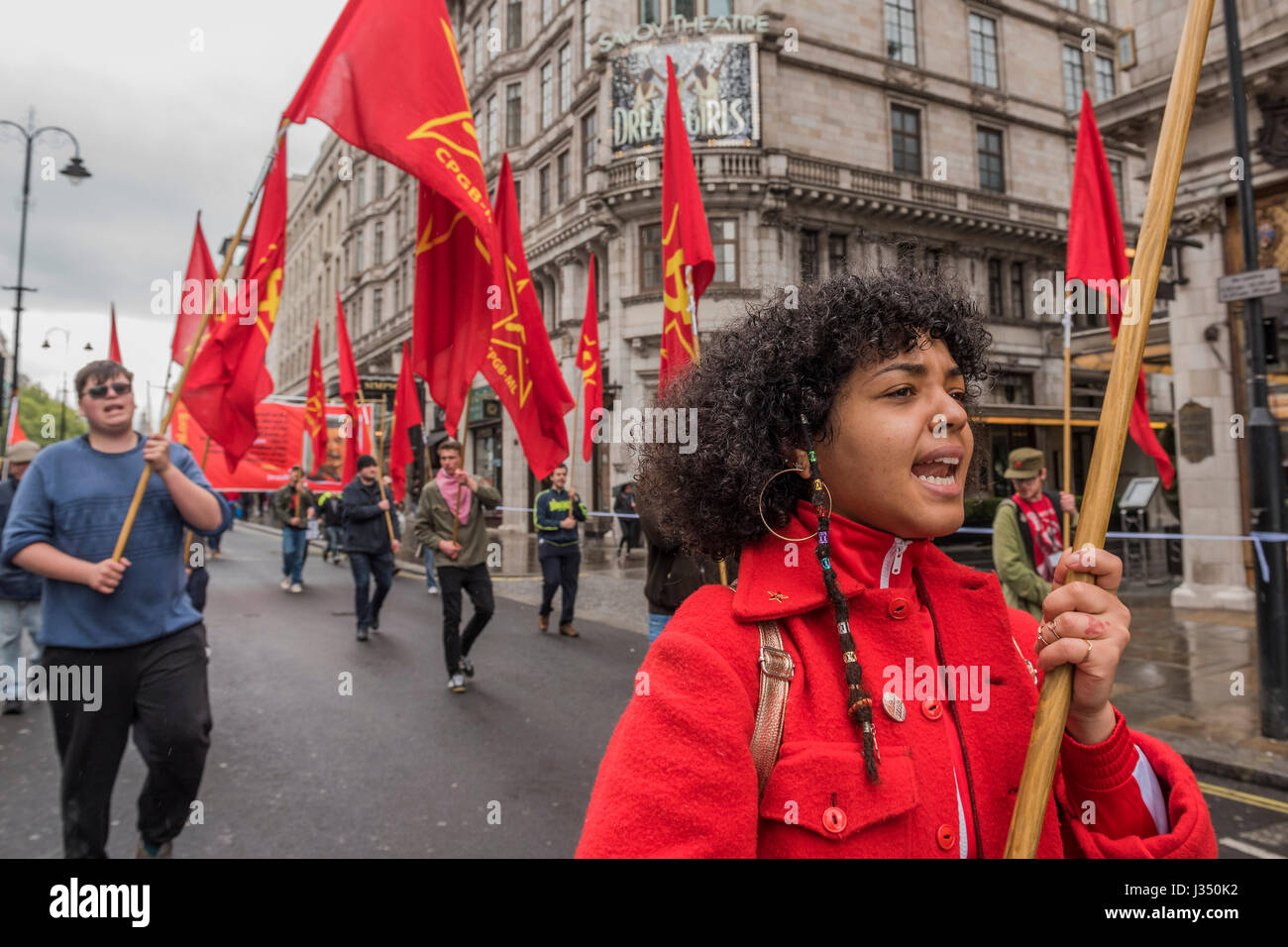 Members of the Communist Party of Great Britain show solidarity - the ...
