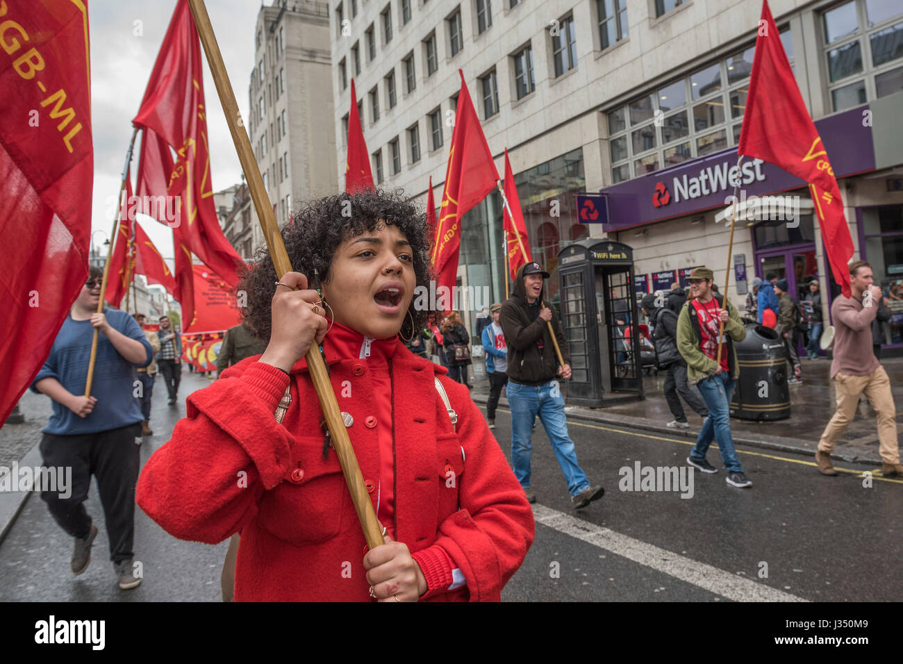Members of the Communist Party of Great Britain show solidarity - the ...