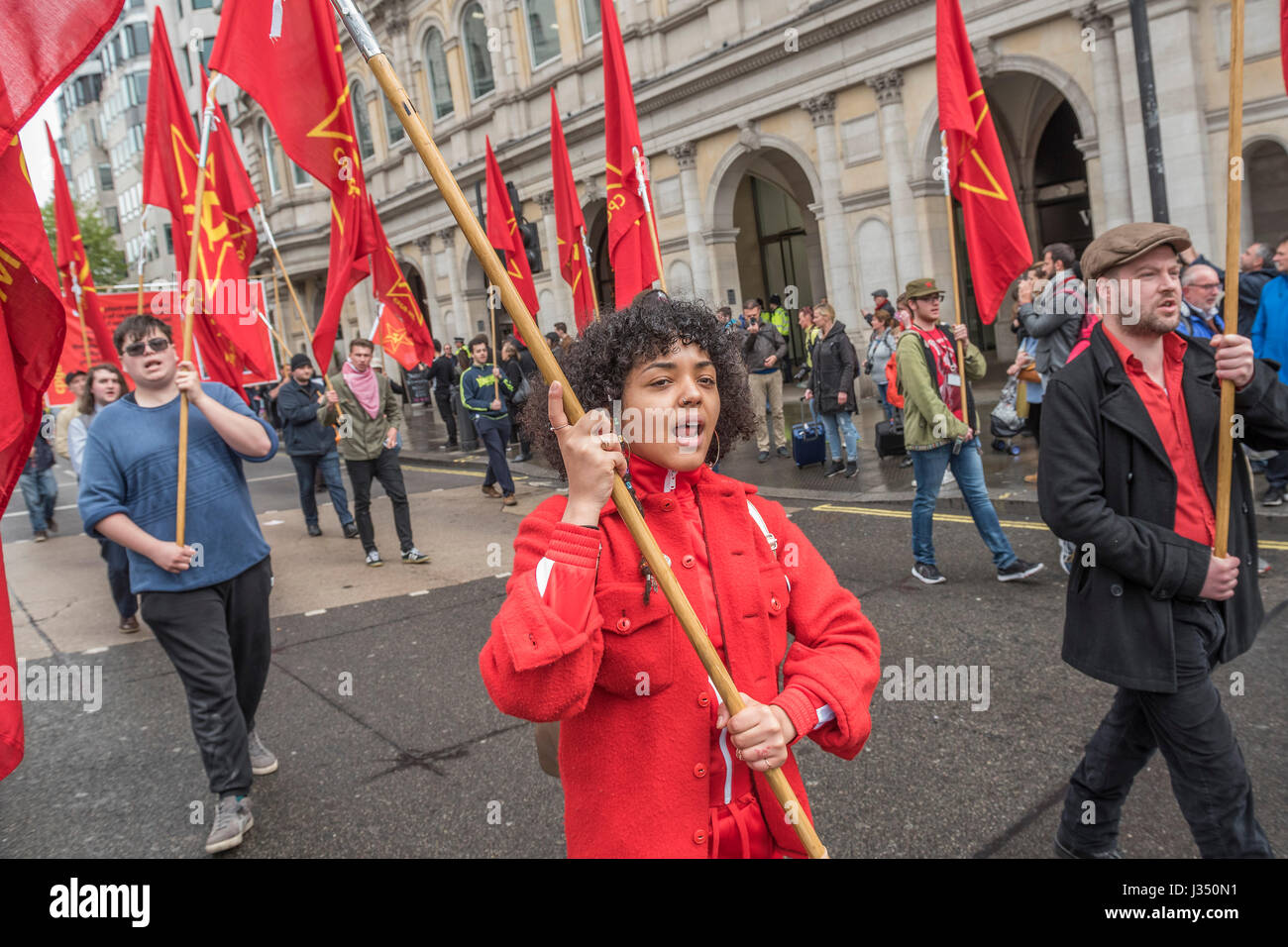 Communist flag party hi-res stock photography and images - Alamy