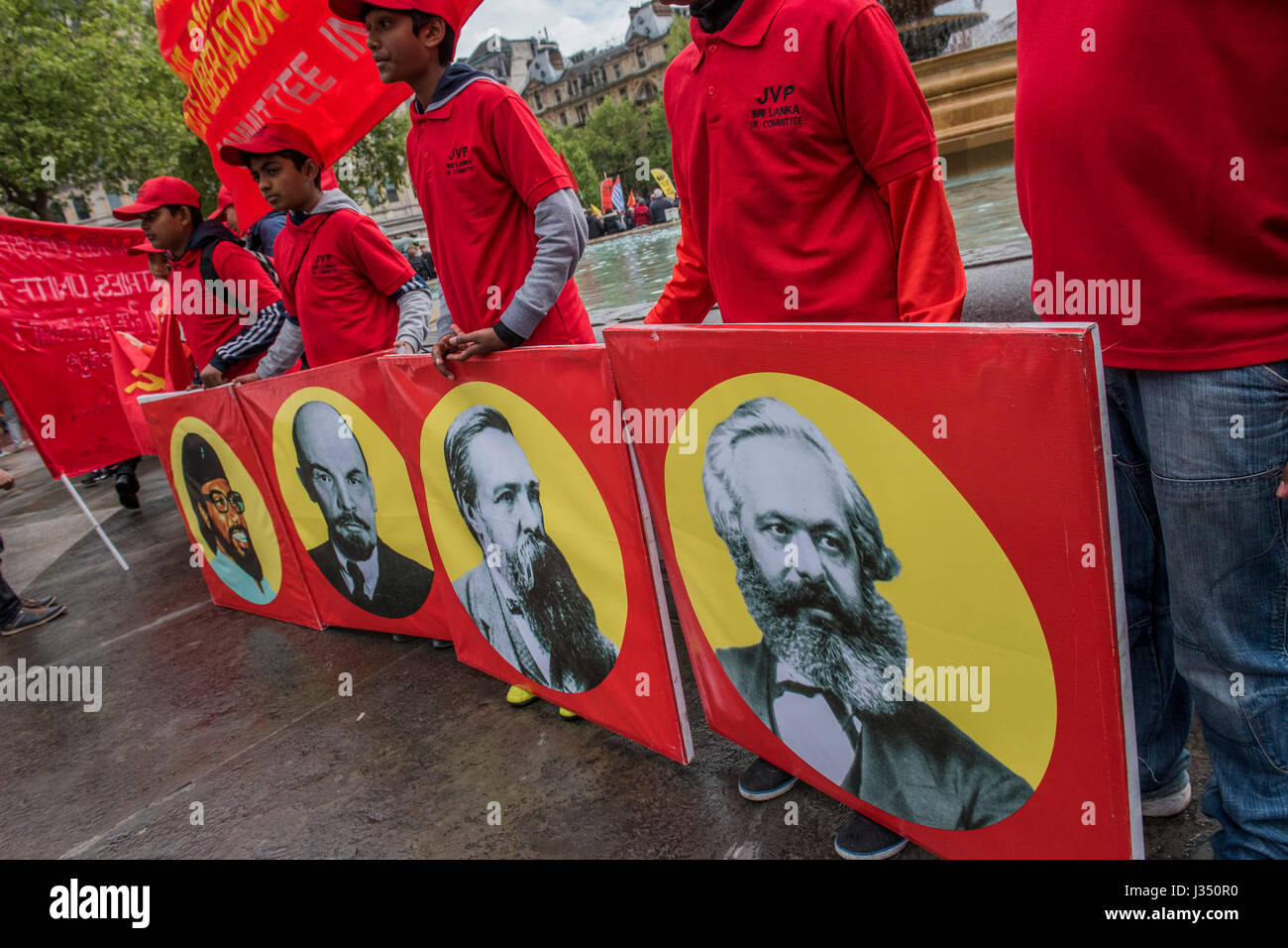 Members of the Peoples Liberation Front (JVP) - The May Day March from ...