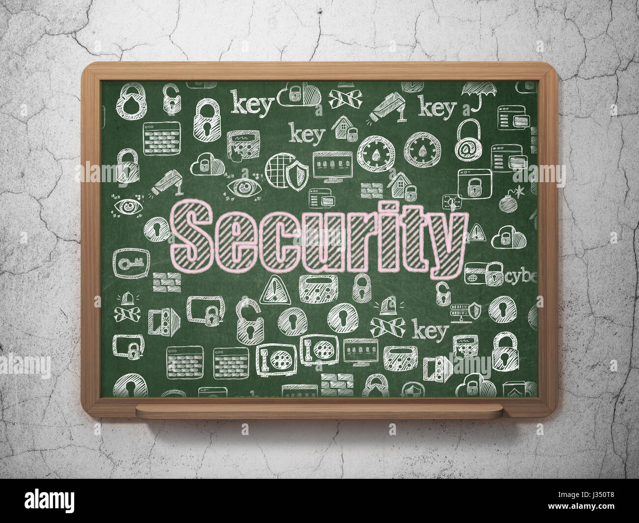 Privacy concept: Security on School board background Stock Photo - Alamy