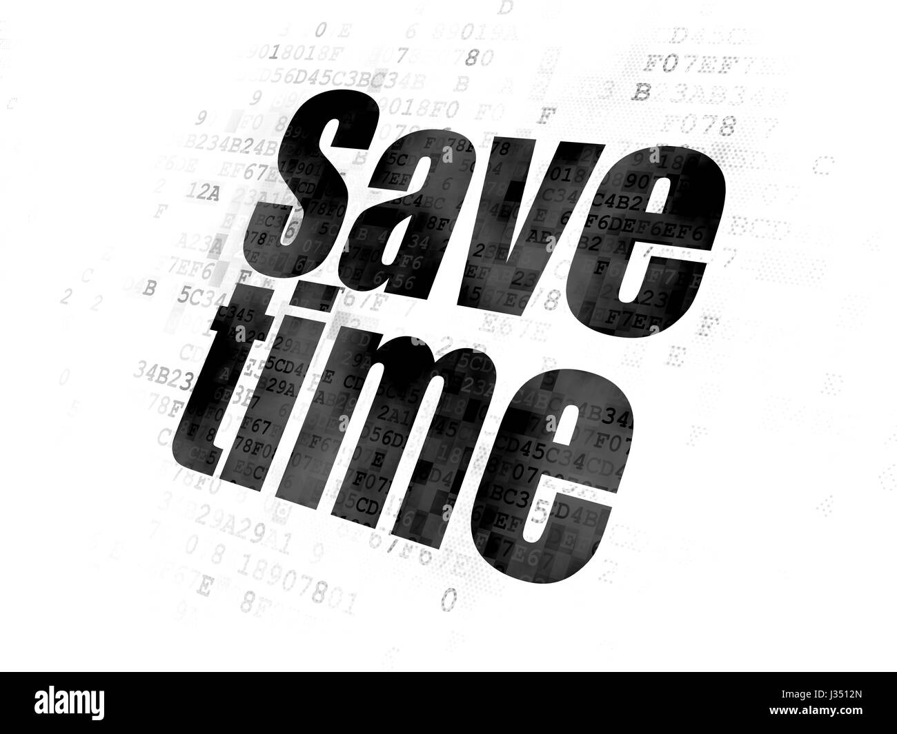 Timeline concept: Save Time on Digital background Stock Photo - Alamy