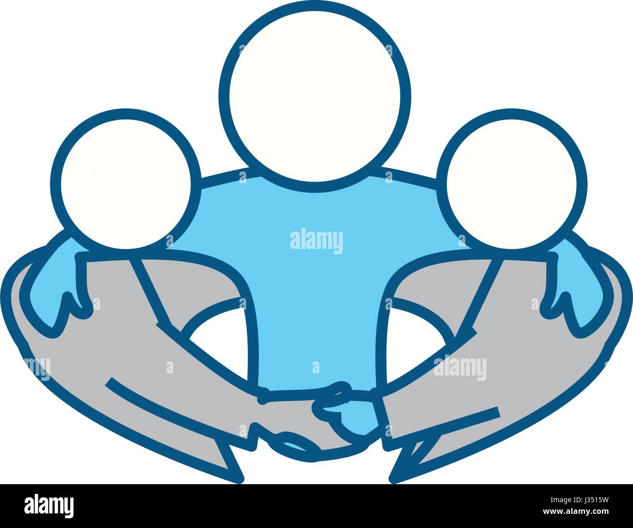 Teamwork abstract symbol Stock Vector Image & Art - Alamy