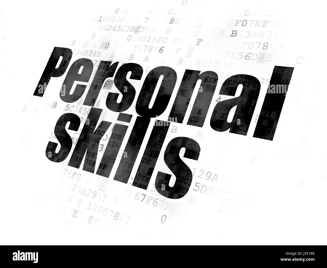 Education concept: Personal Skills on Digital background Stock Photo ...