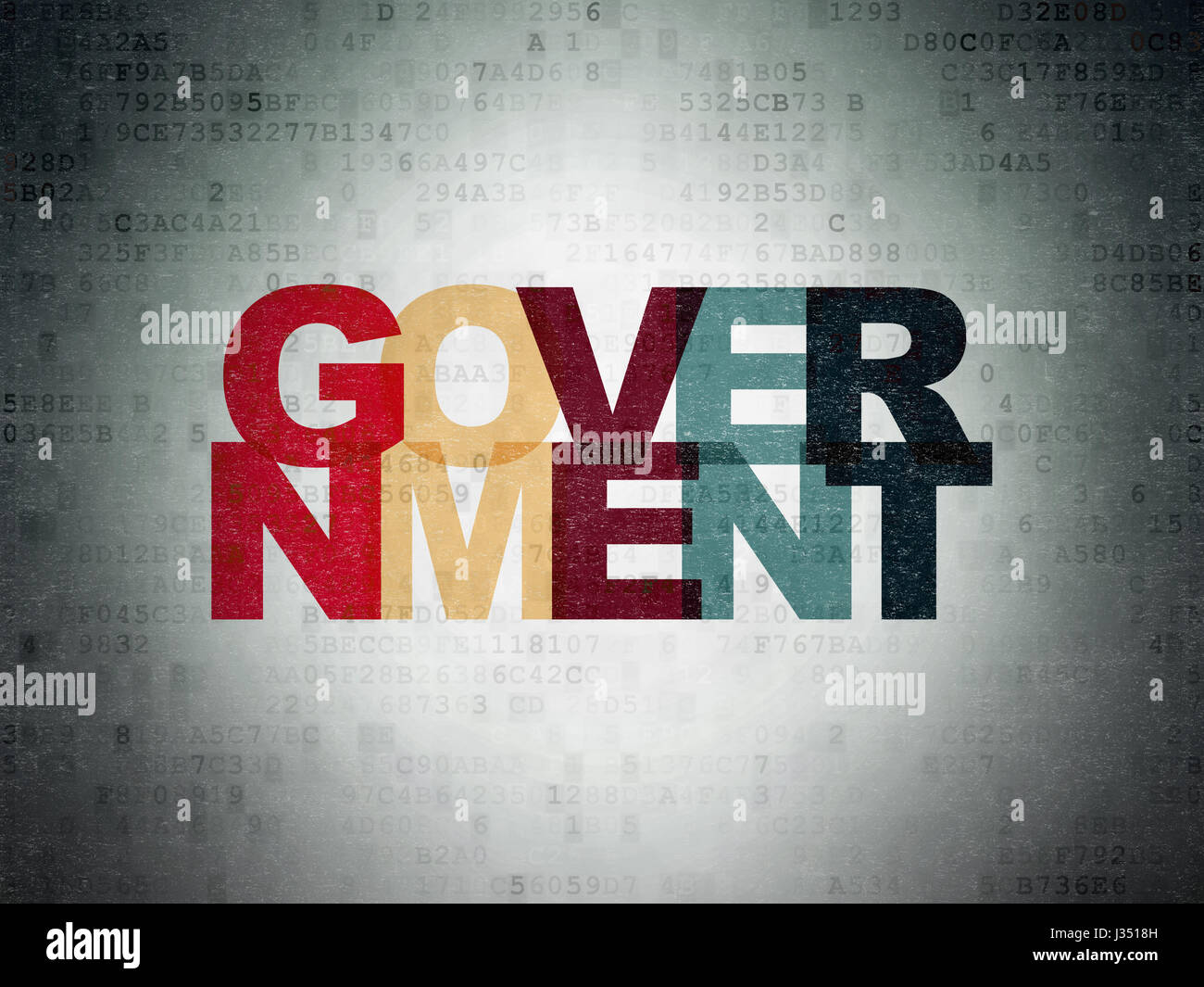 Political concept: Government on Digital Data Paper background Stock ...