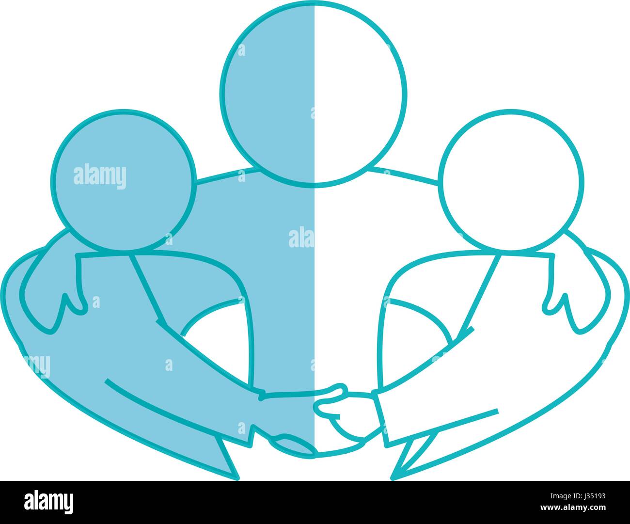Teamwork abstract symbol Stock Vector Image & Art - Alamy