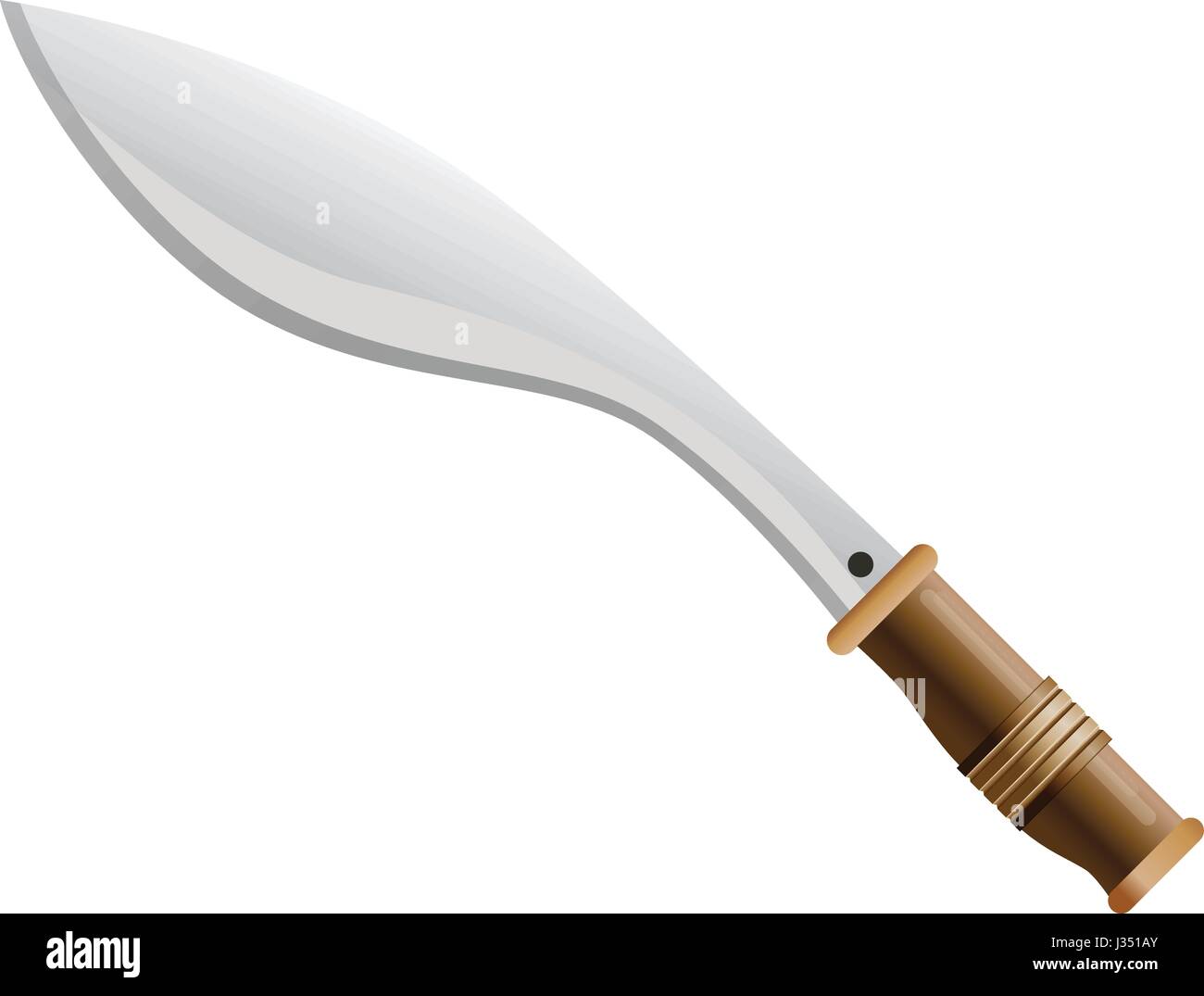 Kukri illustration hi-res stock photography and images - Alamy
