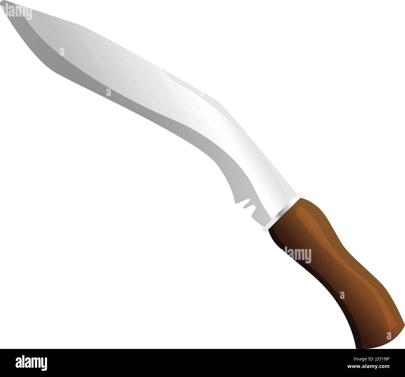 Khukri Illustration as EPS 10 File Stock Vector Image & Art - Alamy