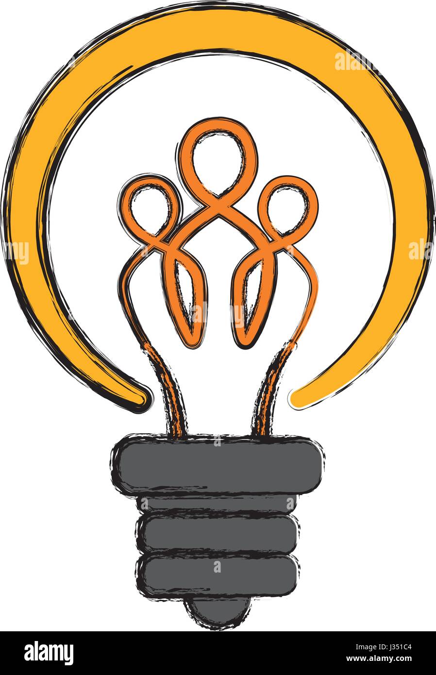 Teamwork abstract symbol Stock Vector Image & Art - Alamy