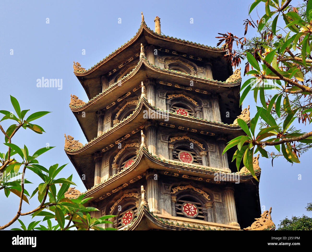 Ancient pagoda in the Marble mountains, Danang, Vietnam Stock Photo - Alamy