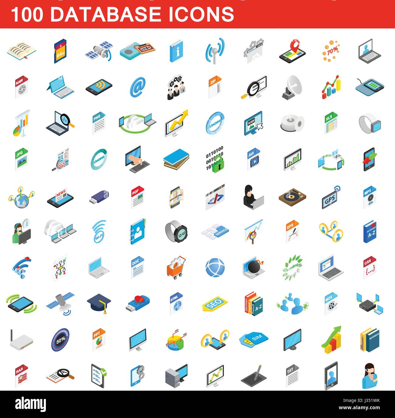 100 database cloud icons hi-res stock photography and images - Alamy