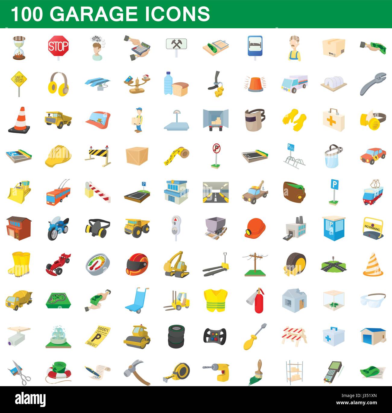 Inside interior garage Stock Vector Images - Alamy