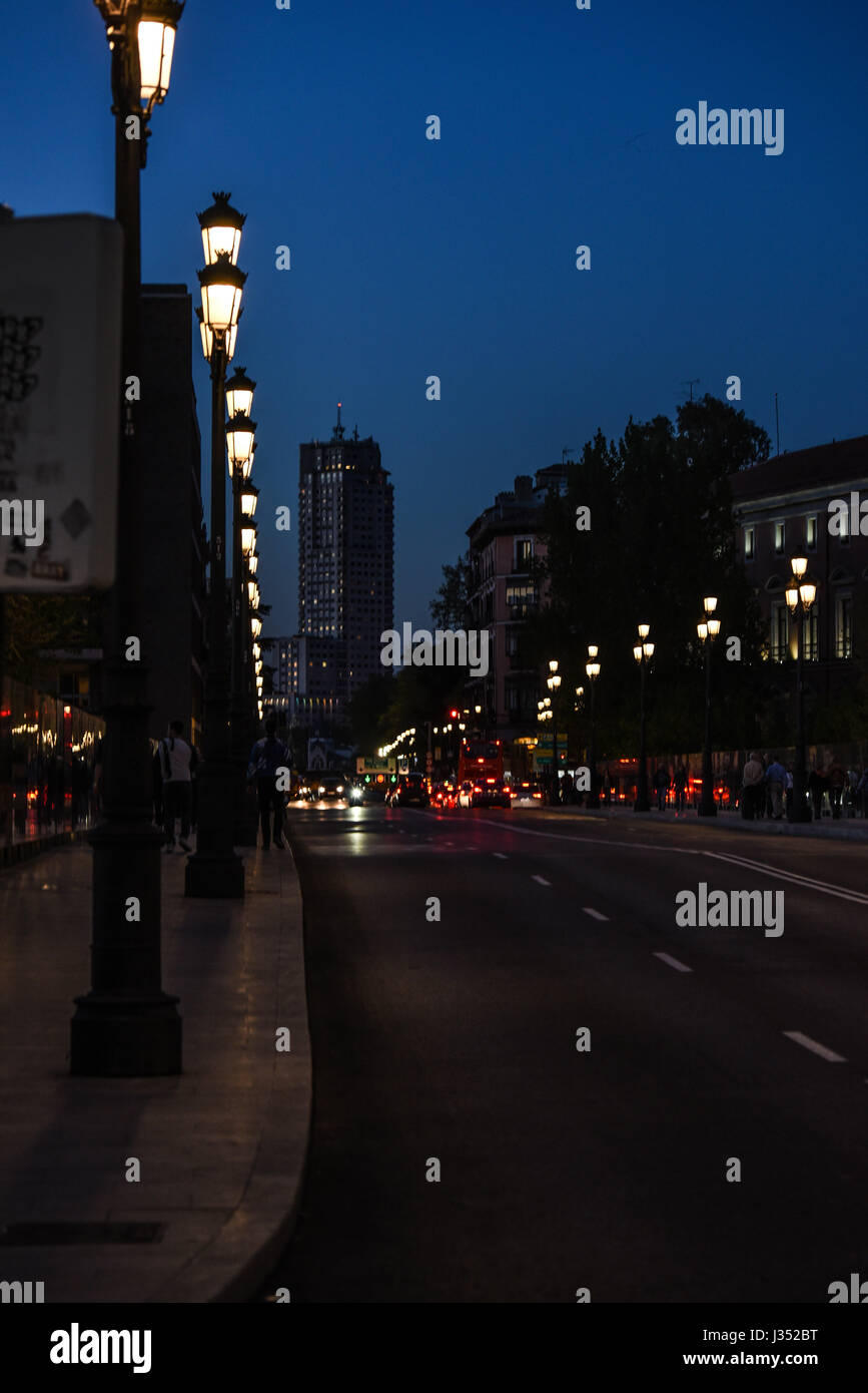 Evening landscape sunset in Madrid Stock Photo - Alamy