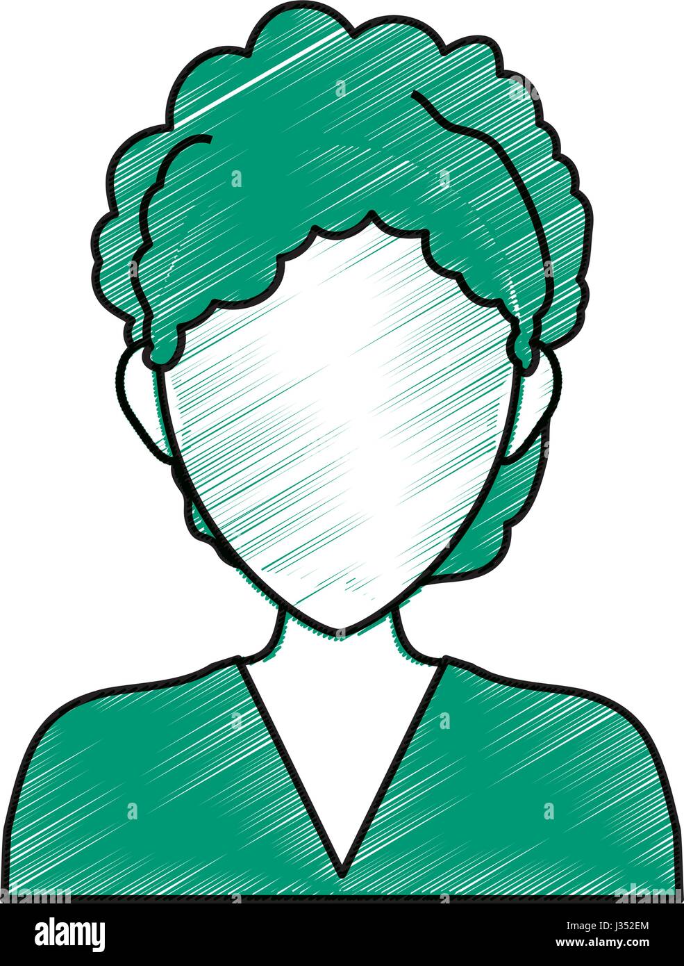 Woman faceless head Stock Vector Image & Art - Alamy