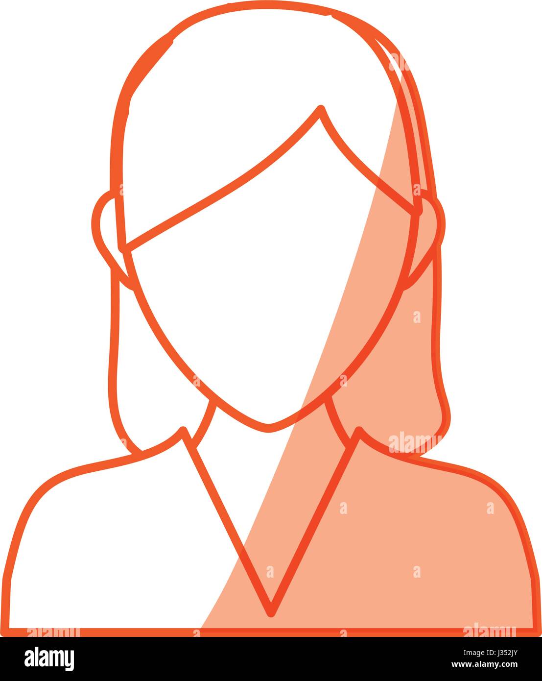 Woman faceless head Stock Vector Image & Art - Alamy