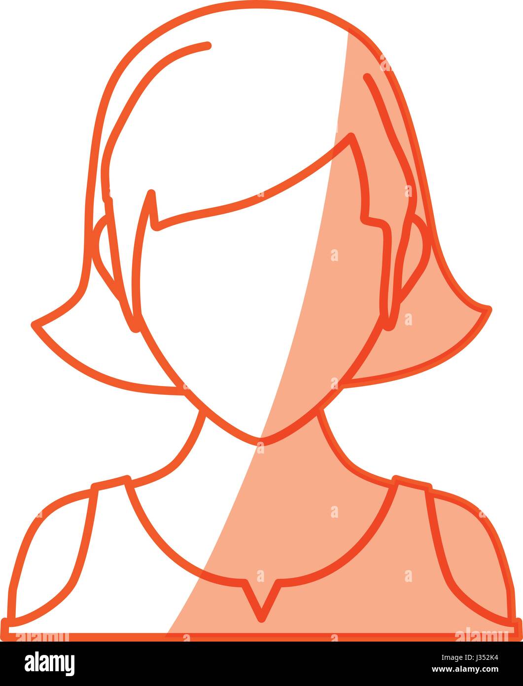 Woman faceless head Stock Vector Image & Art - Alamy