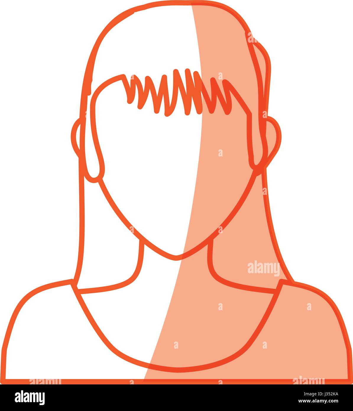 Woman faceless head Stock Vector Image & Art - Alamy