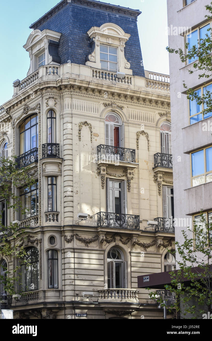 Impressive architecture of houses in Madrid Spain Stock Photo - Alamy