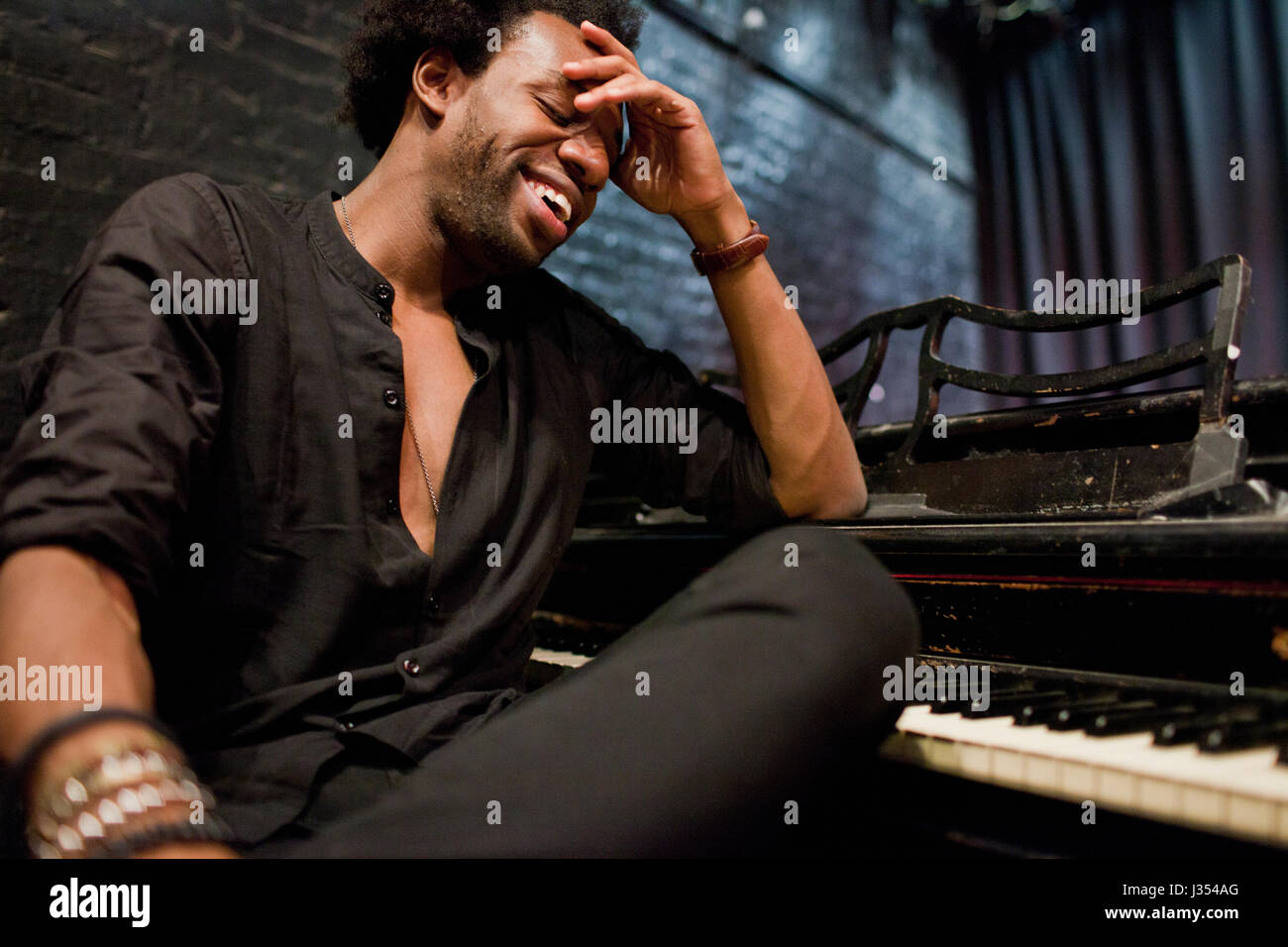 Portrait of a young musician Stock Photo - Alamy