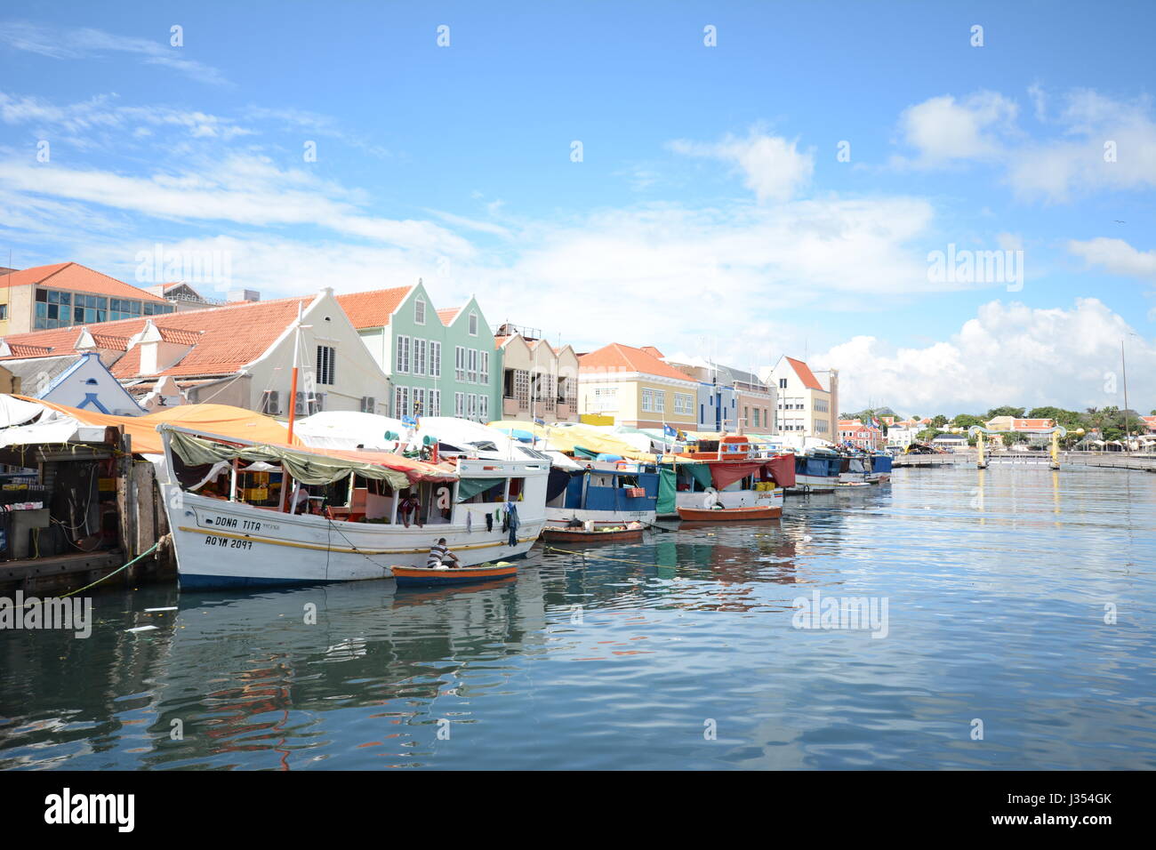 Fishing boats Venezuela in harbour Stock Photo - Alamy