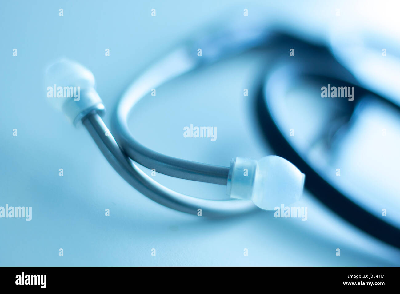 Doctors medical stethoscope heart rate monitoring equipment to listen ...