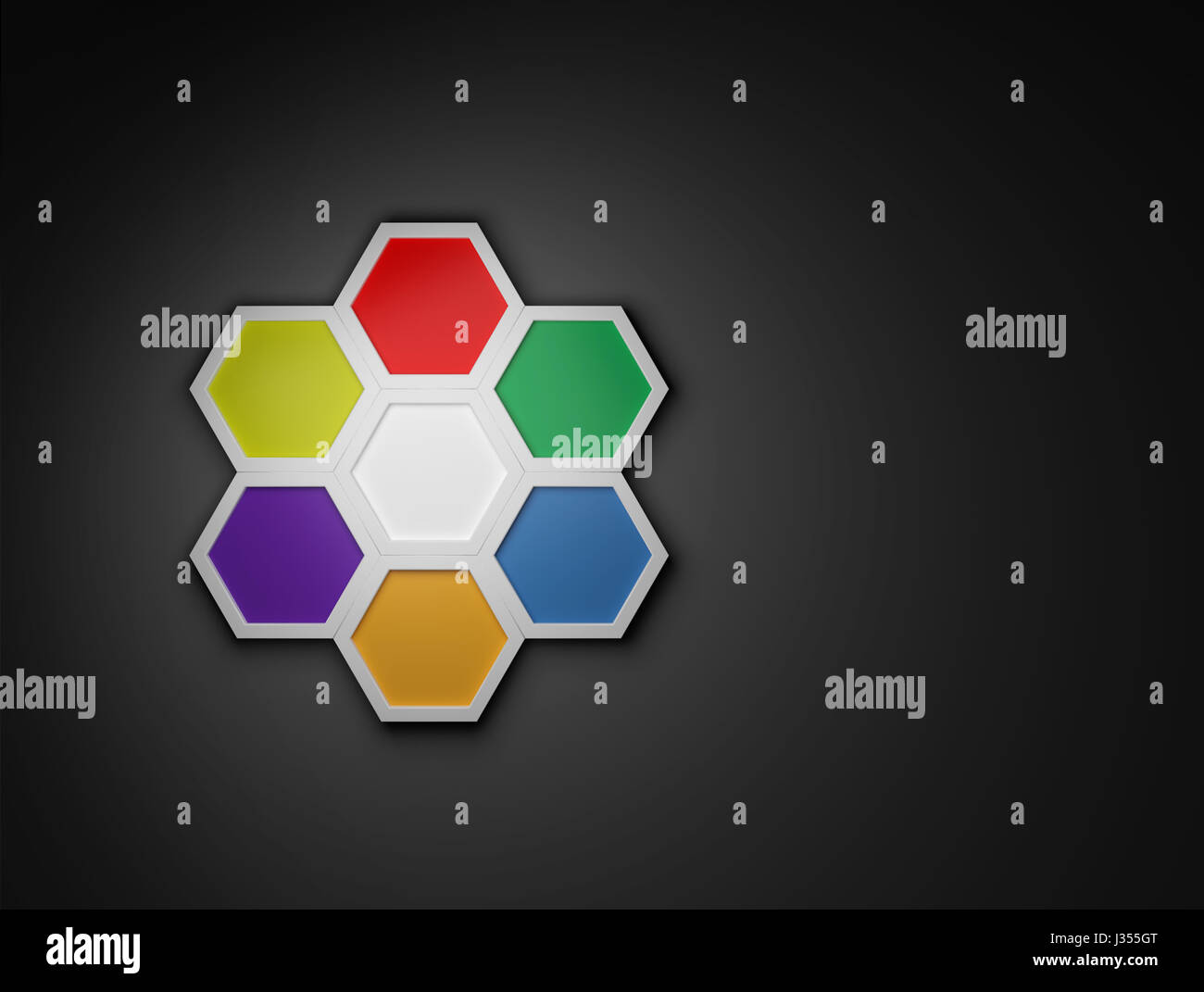 3D octagon template layout for business Stock Photo - Alamy