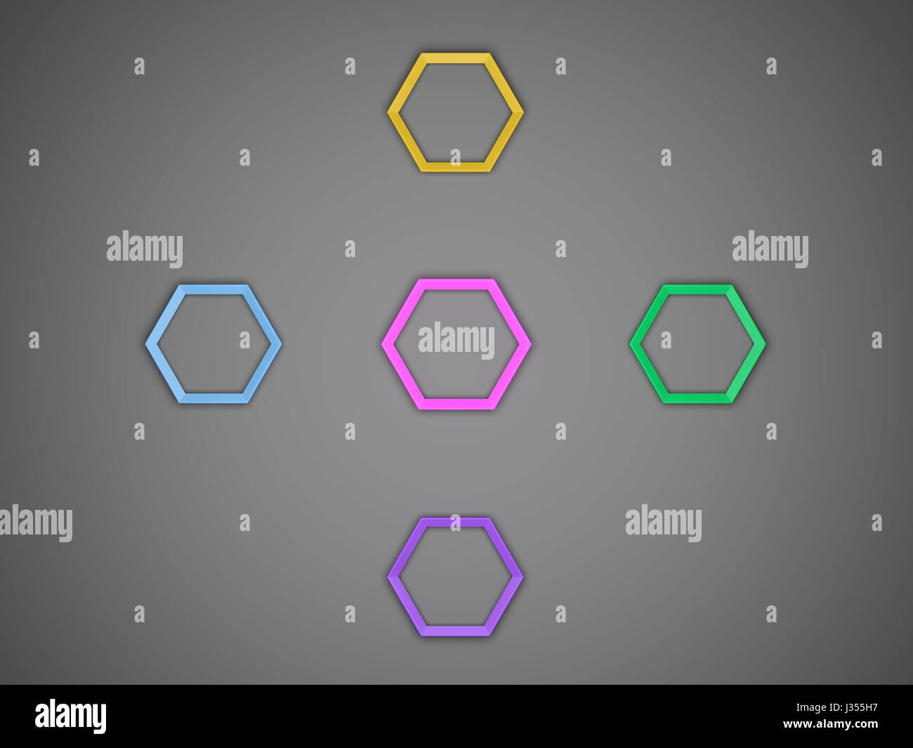 3D octagon template layout for business Stock Photo - Alamy