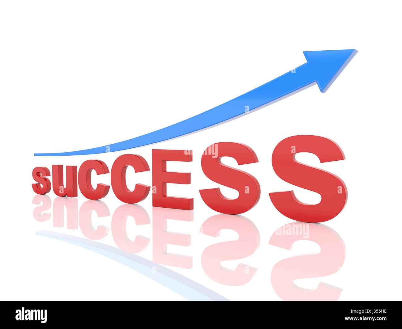 Success concept - 3D Rendering Image Stock Photo - Alamy