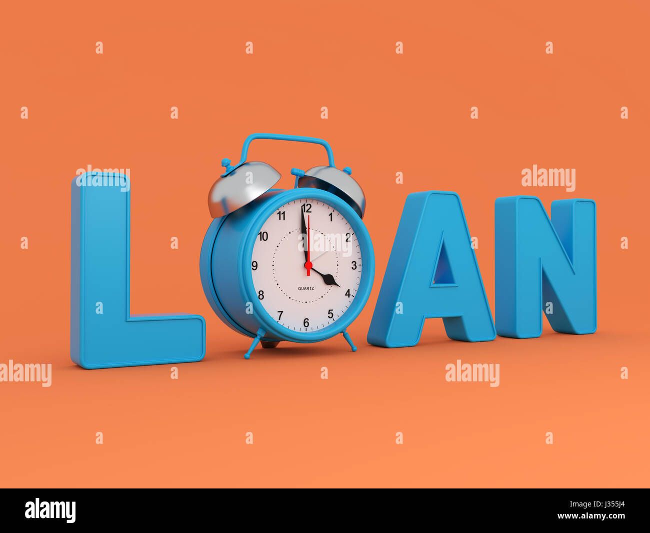 Loan concept - 3D Rendering Image Stock Photo - Alamy