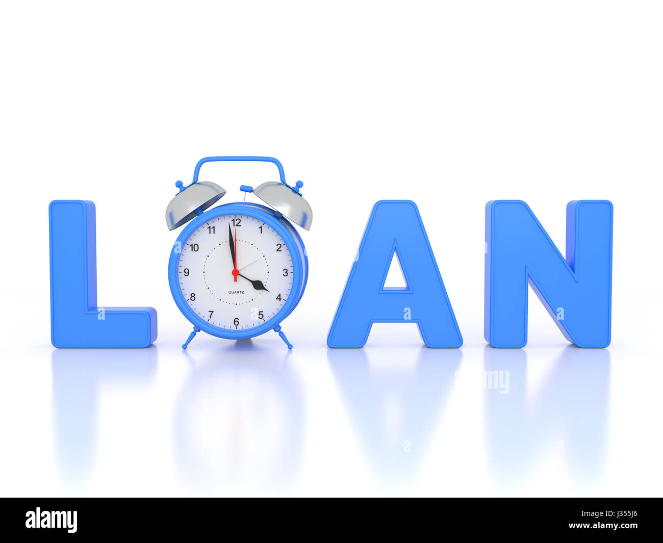 Loan concept - 3D Rendering Image Stock Photo - Alamy