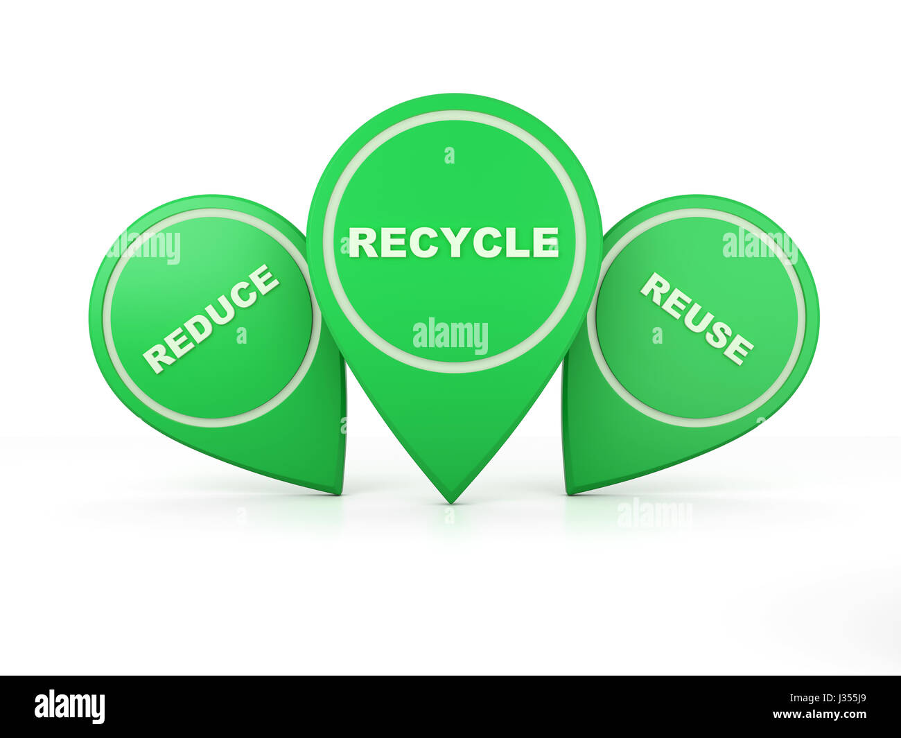Go green Nature ecology concept - 3D Rendering Image Stock Photo - Alamy