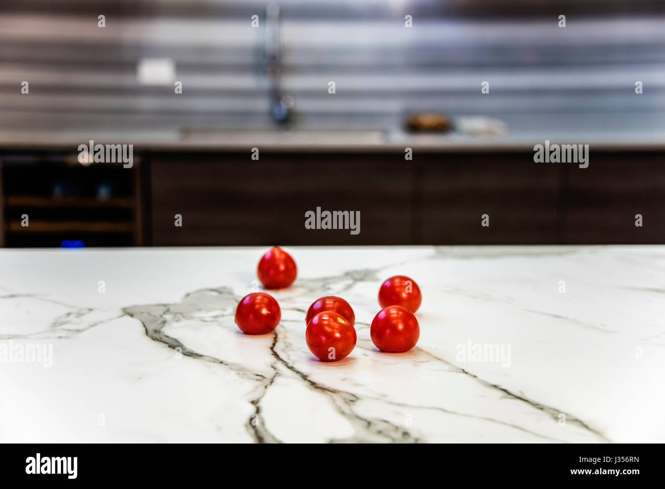 Modern kitchen marble stone Stock Photo - Alamy