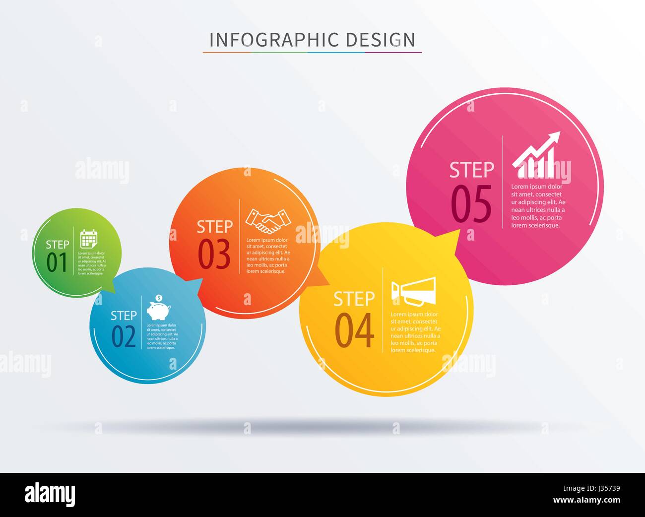 Business circle infographics template infographic hi-res stock photography and images - Alamy