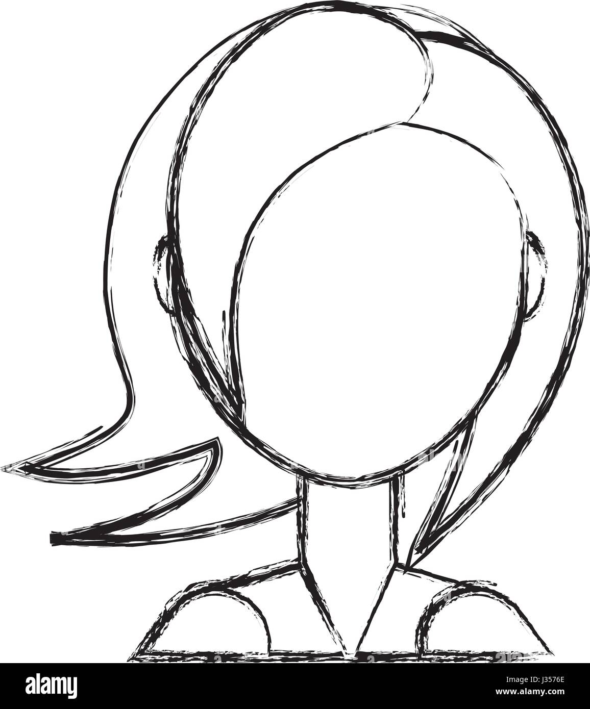 Woman faceless head Stock Vector Image & Art - Alamy