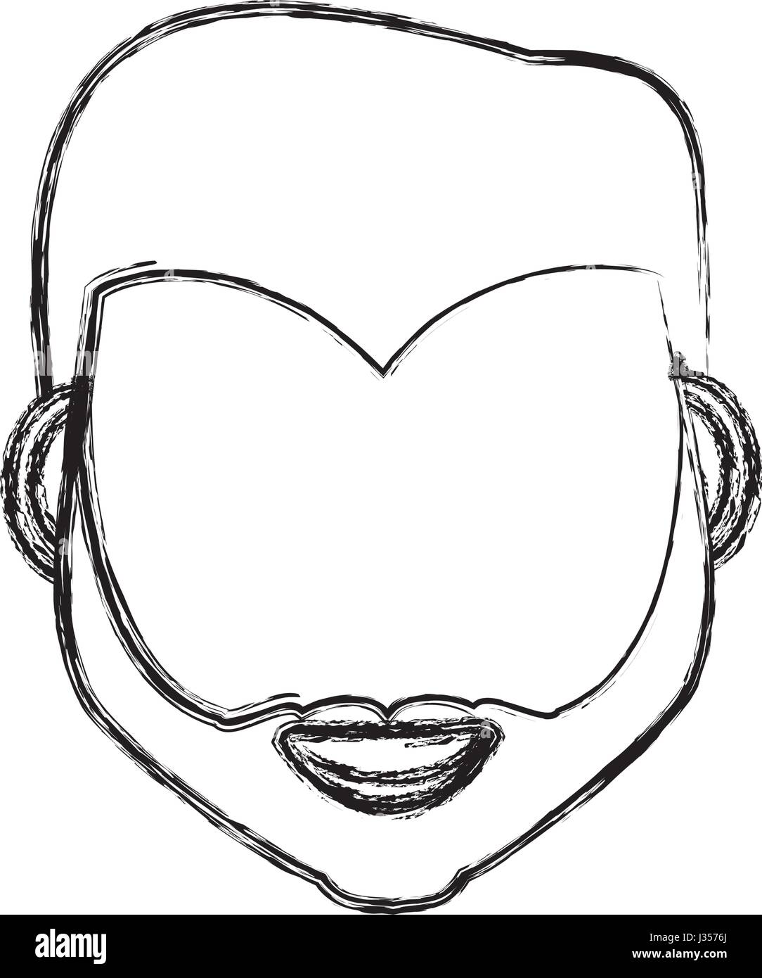 Male faceless head Stock Vector Image & Art - Alamy