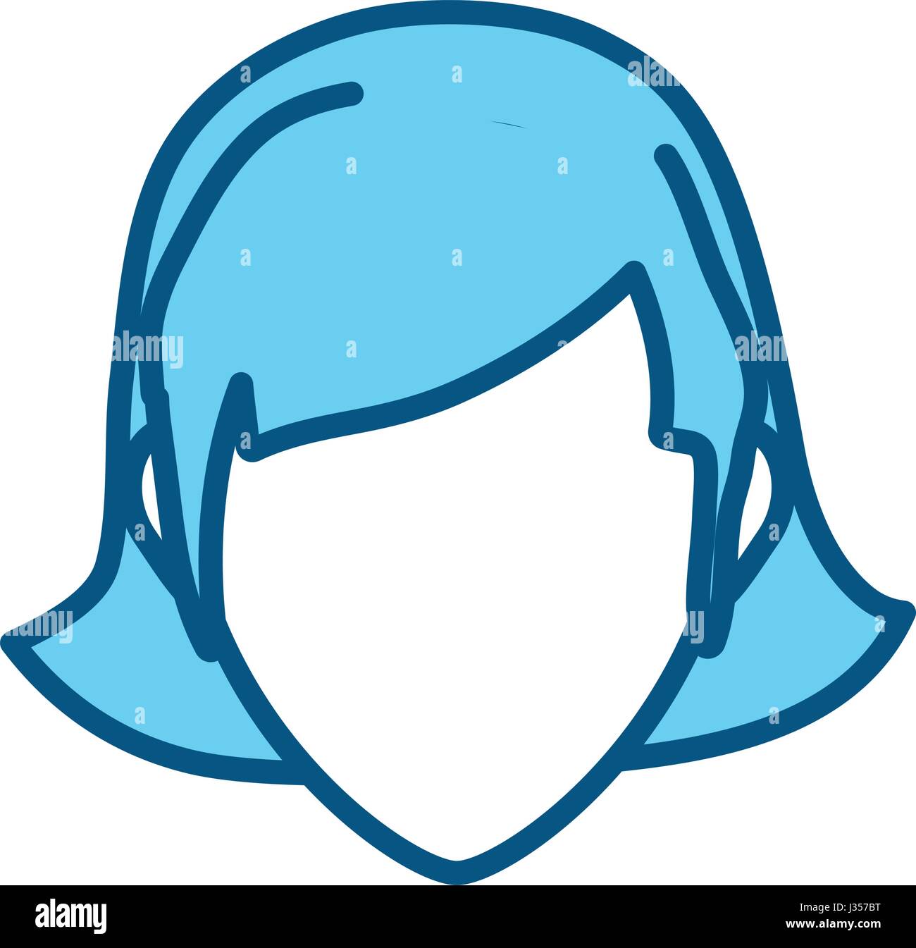 Woman faceless head Stock Vector Image & Art - Alamy
