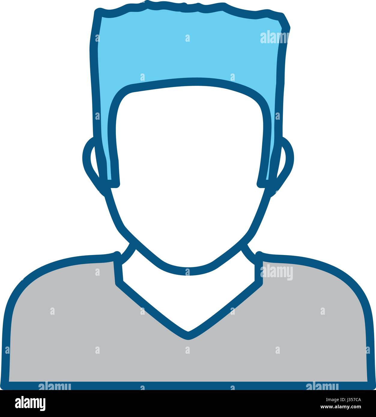 Male faceless head Stock Vector Image & Art - Alamy