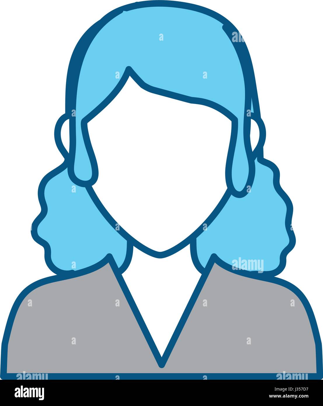 Woman faceless head Stock Vector Image & Art - Alamy